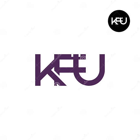 KFU Logo Letter Monogram Design Stock Vector - Illustration of modern ...