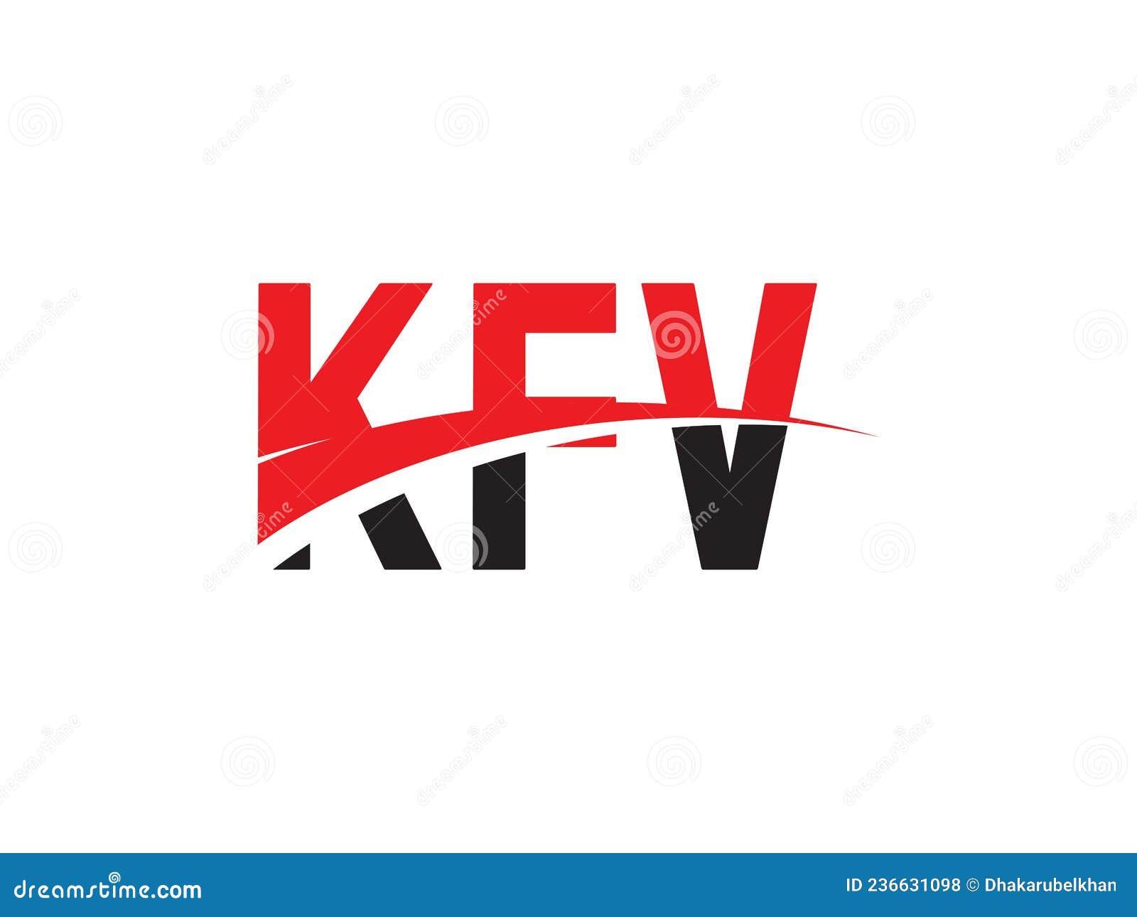 KFV Letter Initial Logo Design Vector Illustration Stock Vector ...