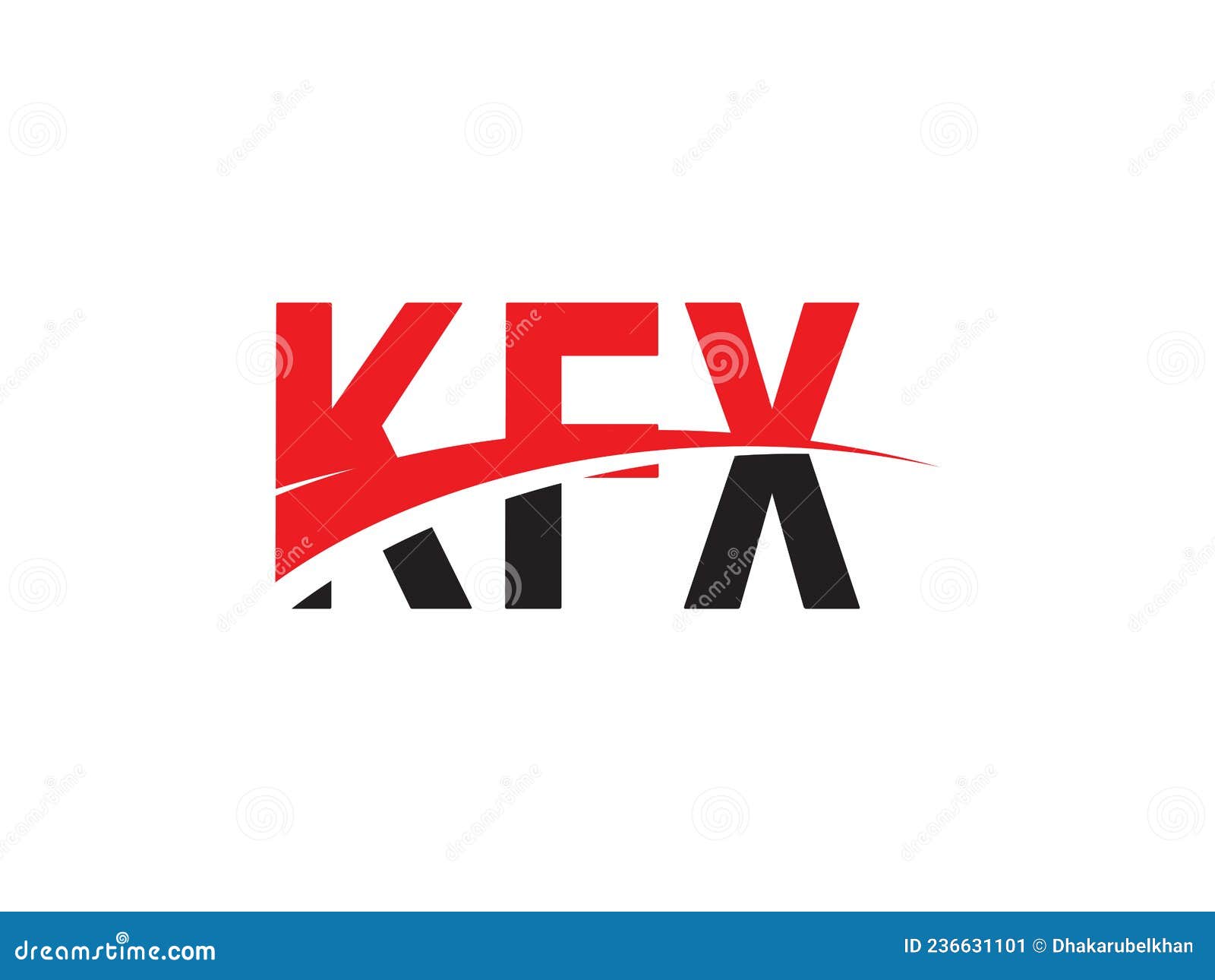 KFX Letter Initial Logo Design Vector Illustration Stock Vector ...