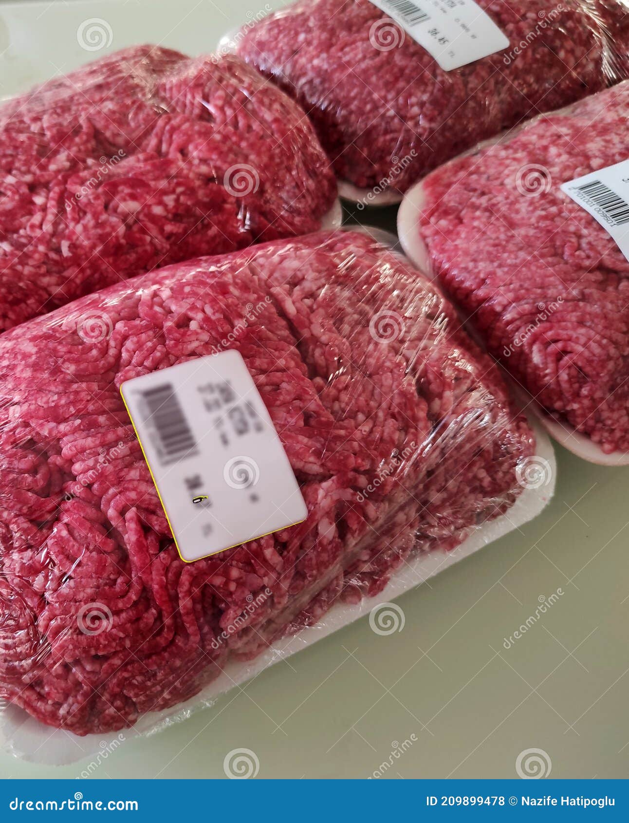 1 Kg of Fresh Beef in a Package, Packaged Ground Beef Stock Photo ...
