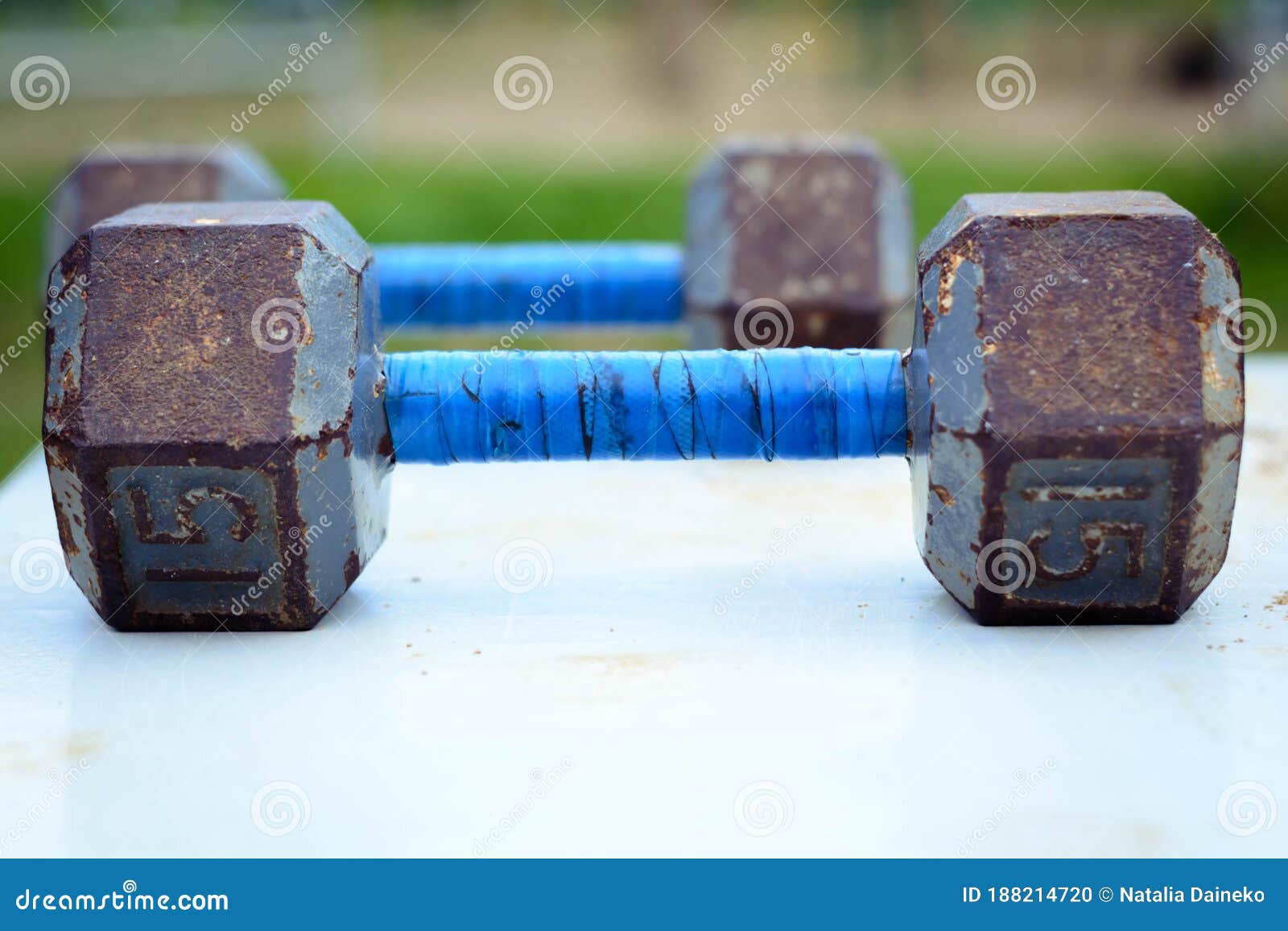 15-kg kettlebell close-up stock photo. Image of 15kg - 188214720