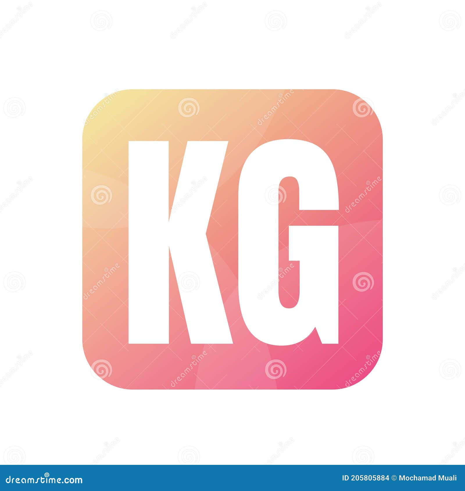KG Letter Logo Design with Simple Style Stock Vector - Illustration of ...