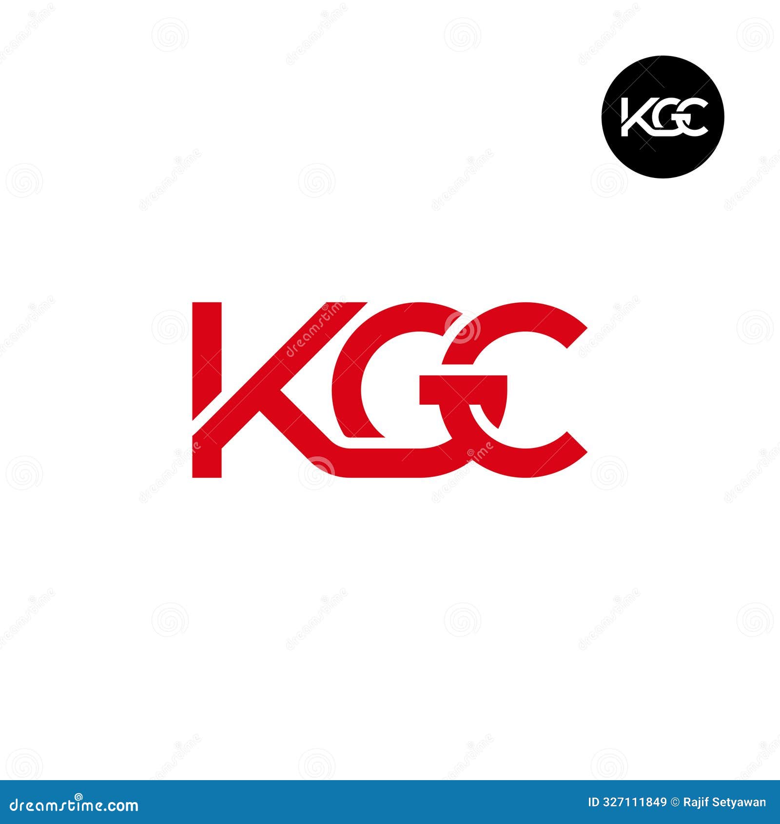 KGC Logo Letter Monogram Design Stock Vector - Illustration of company ...