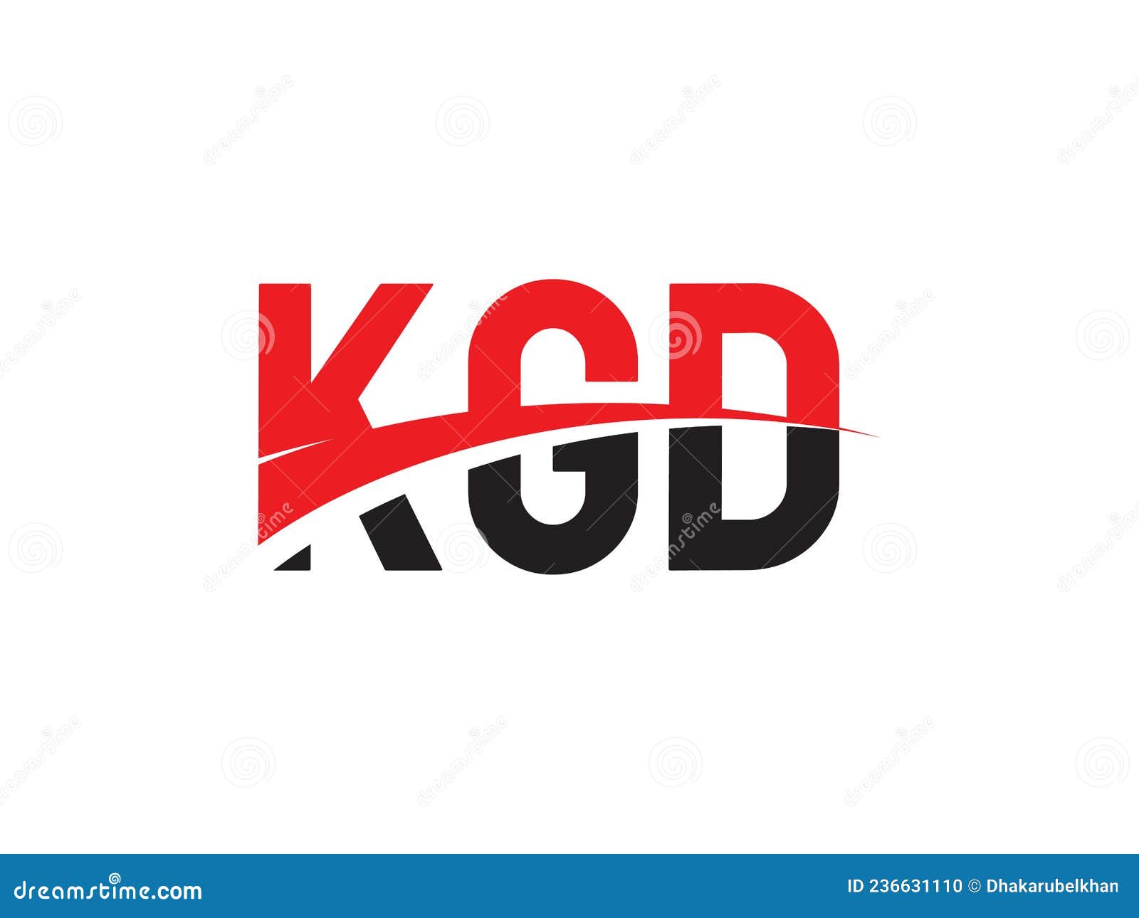 KGD Letter Initial Logo Design Vector Illustration Stock Vector ...