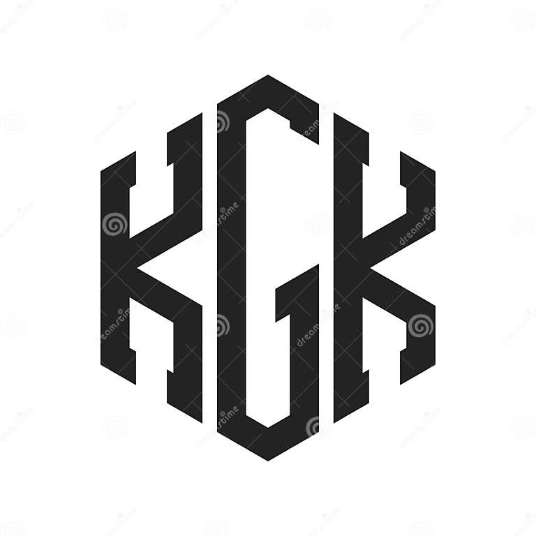 KGK Logo Design. Initial Letter KGK Monogram Logo Using Hexagon Shape ...