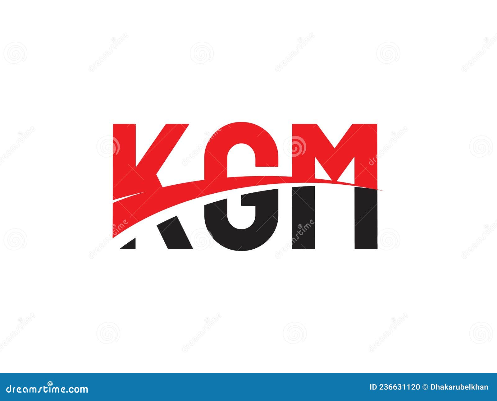 KGM Letter Initial Logo Design Vector Illustration Stock Vector ...