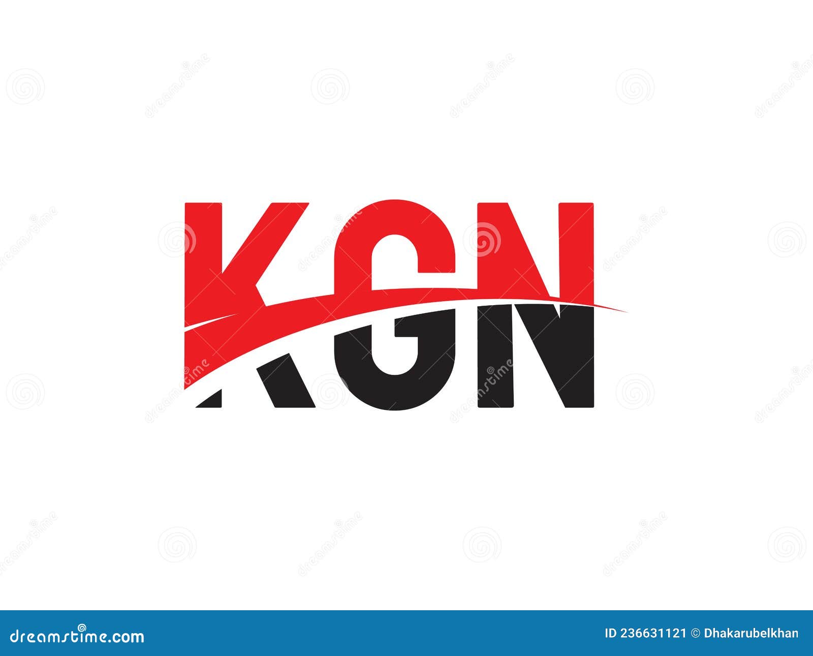 KGN Letter Initial Logo Design Vector Illustration Stock Vector ...