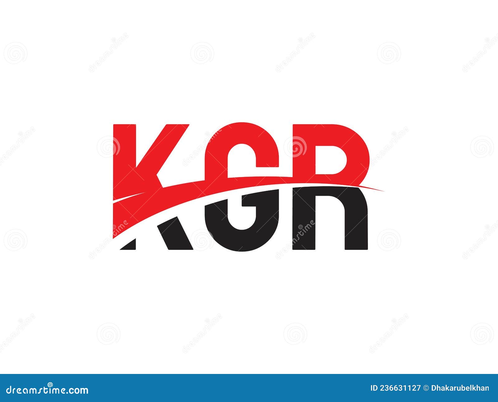 KGR Letter Initial Logo Design Vector Illustration Stock Vector ...