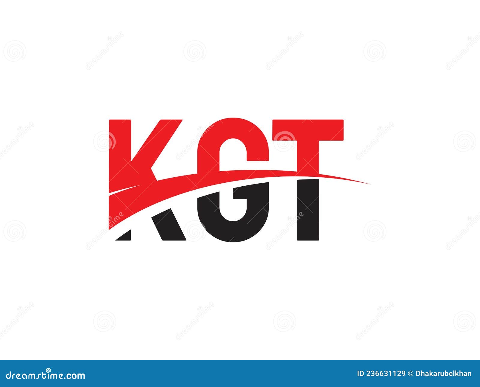 KGT Letter Initial Logo Design Vector Illustration Stock Vector ...