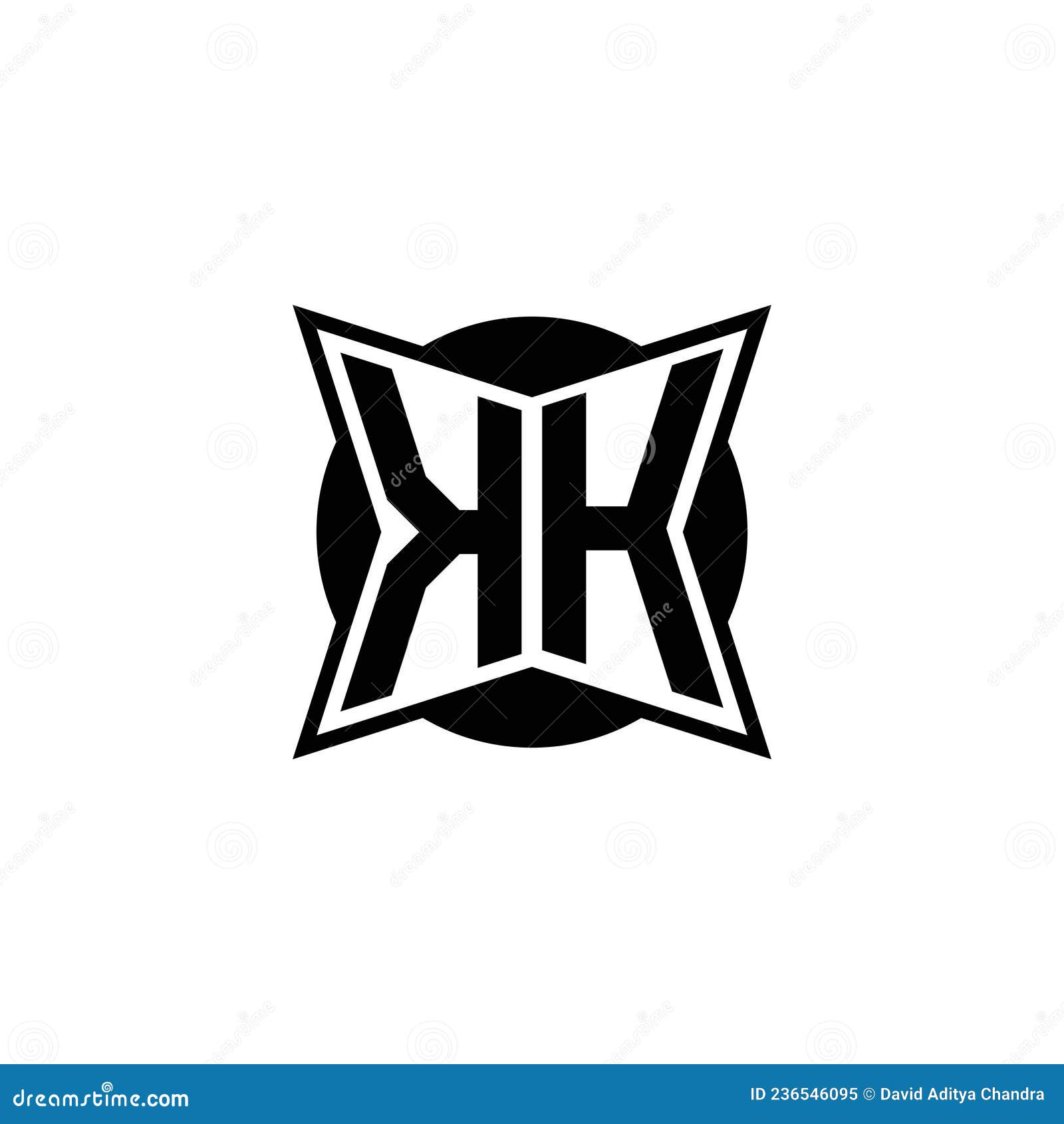 KH Logo Monogram Geometric Modern Design Stock Vector - Illustration of ...