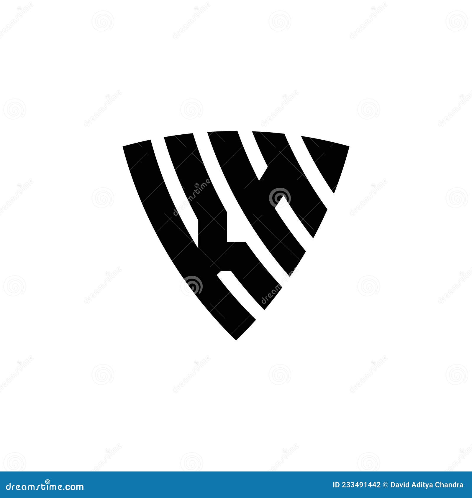 KH Logo Monogram Triangle Shield Style Stock Vector - Illustration of ...