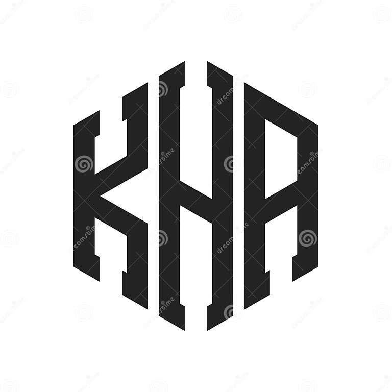 KHA Logo Design. Initial Letter KHA Monogram Logo Using Hexagon Shape ...