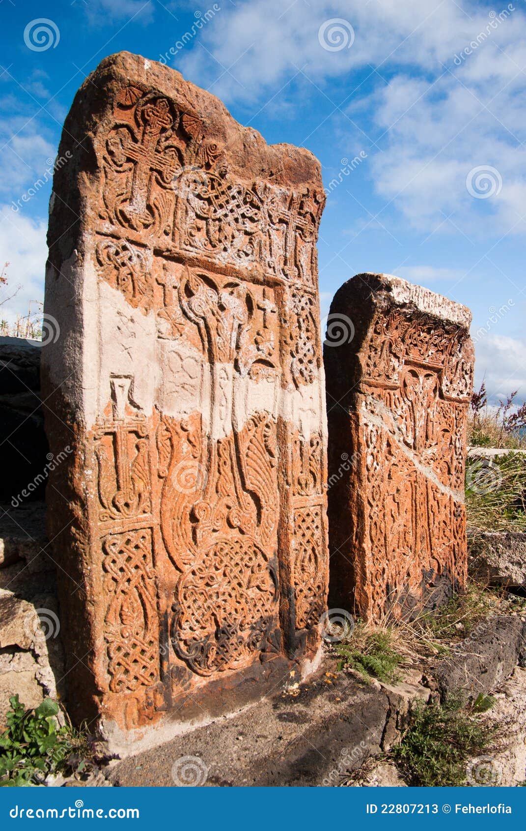 Khachkar 03 stock image. Image of church, rosettes, stone - 22807213