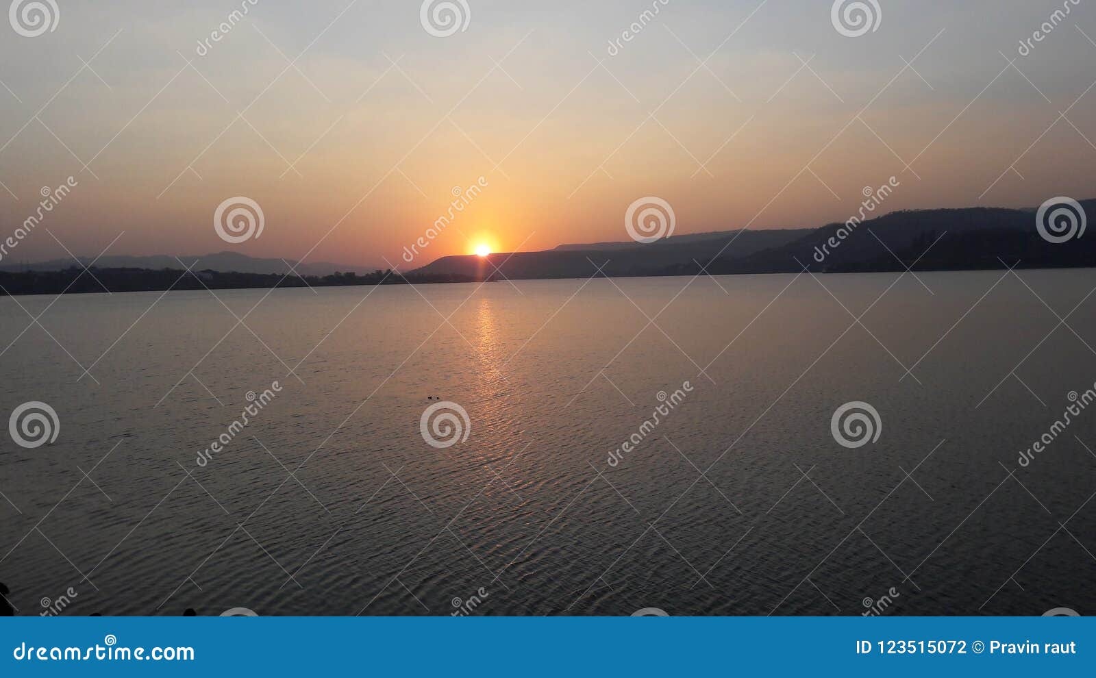 Khadak wasla sunrise stock photo. Image of sunset, khadak - 123515072