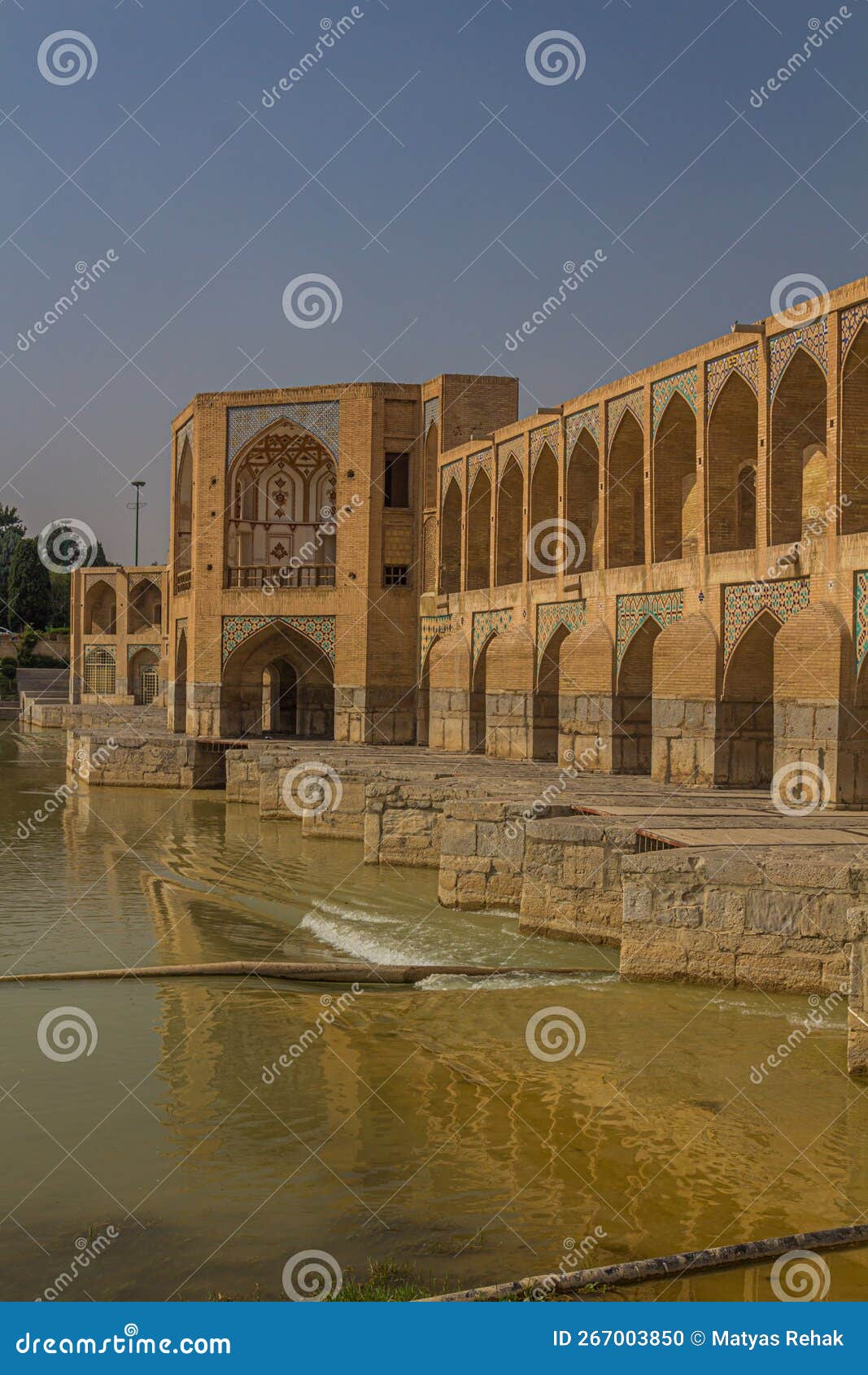 Khaju Bridge in Isfahan, Ir Stock Photo - Image of isfahan, iran: 267003850