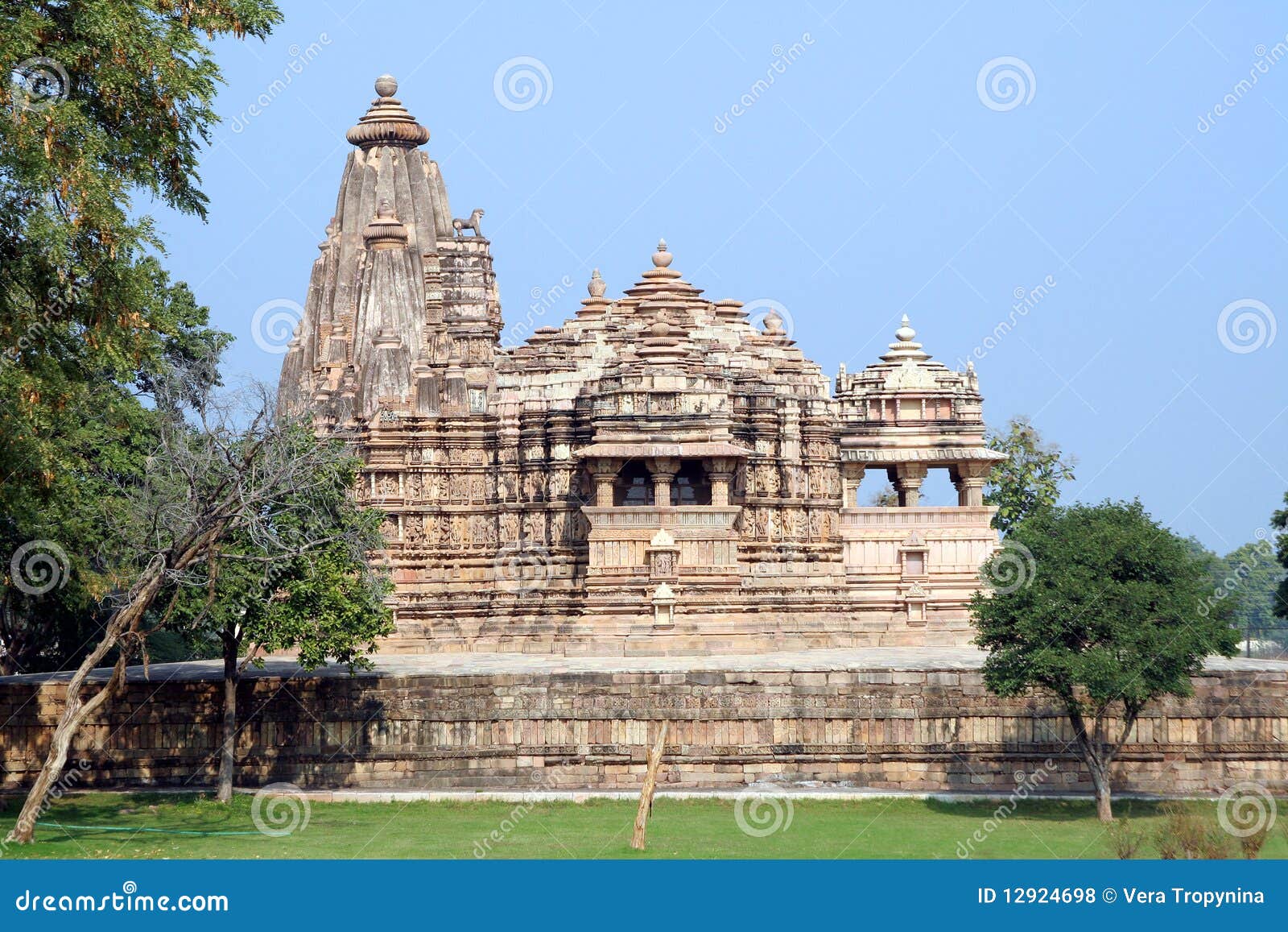 Khajuraho, India, Lakshmana Temple Stock Photo - Image of architecture ...