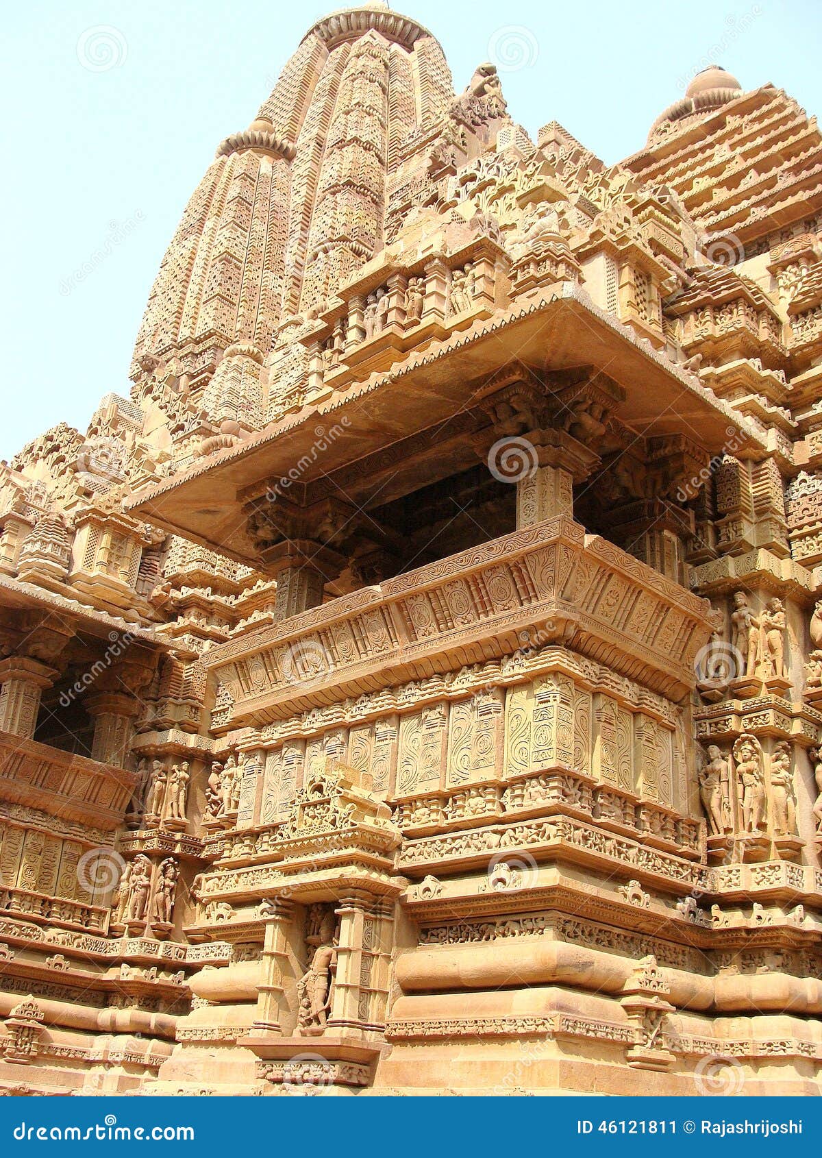 Khajuraho tempel, Indien redaktionell bild. Bild av rikt - 46121811