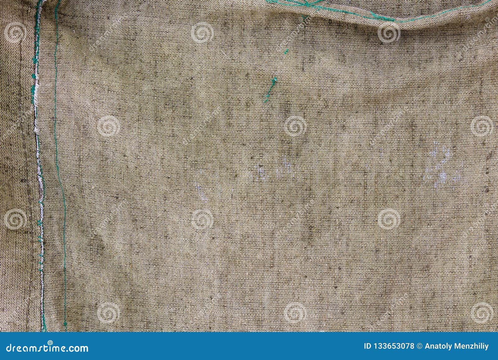 Khaki Color Old Weathered Fabric Background. Stock Photo - Image of ...