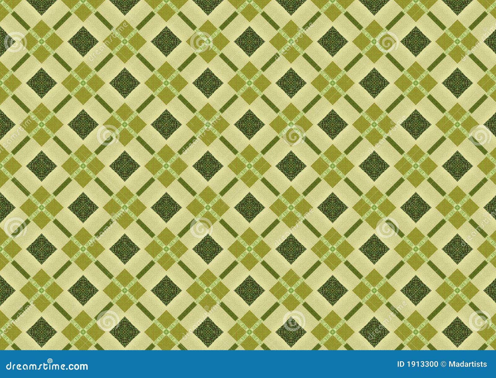 Khaki Green Diamond Pattern Stock Photo - Image: 1913300