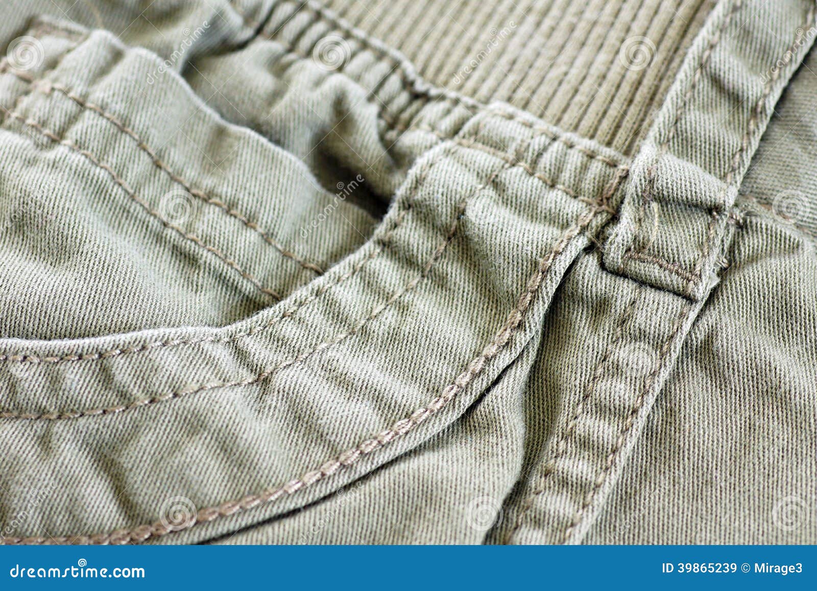 Khaki pocket with details stock image. Image of fabric - 39865239