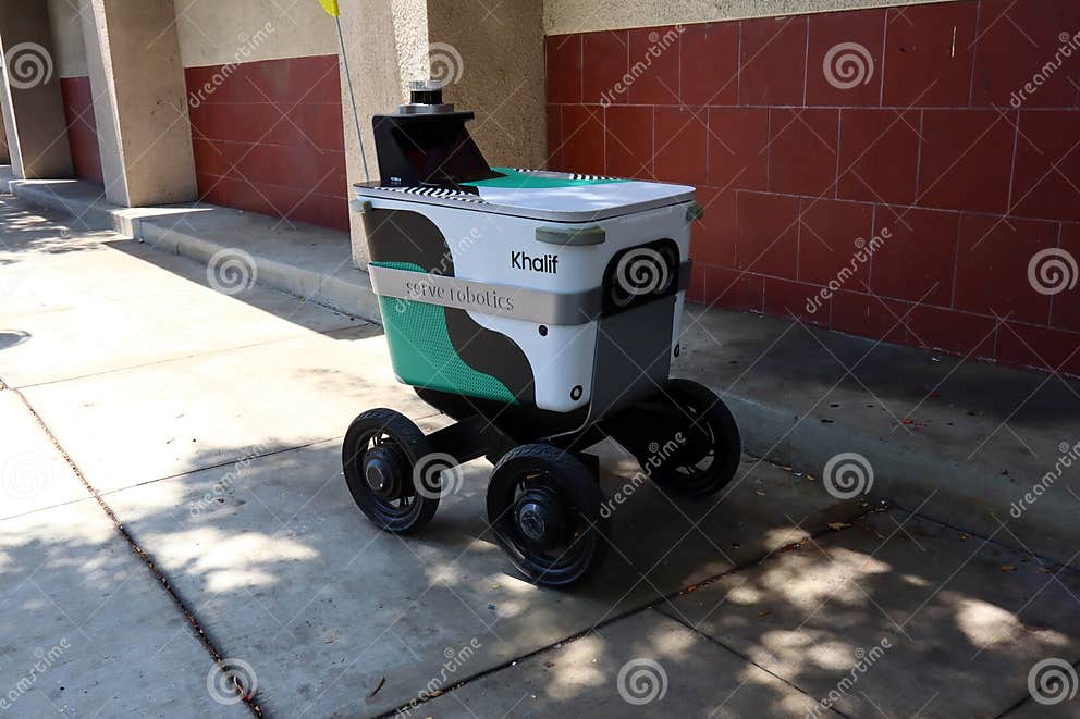 Khalif, Serve Robotics Delivery. Serve Robot Delivering Food To ... Khalif, Serve Robotics Delivery. Serve Robot Delivering Food To ...