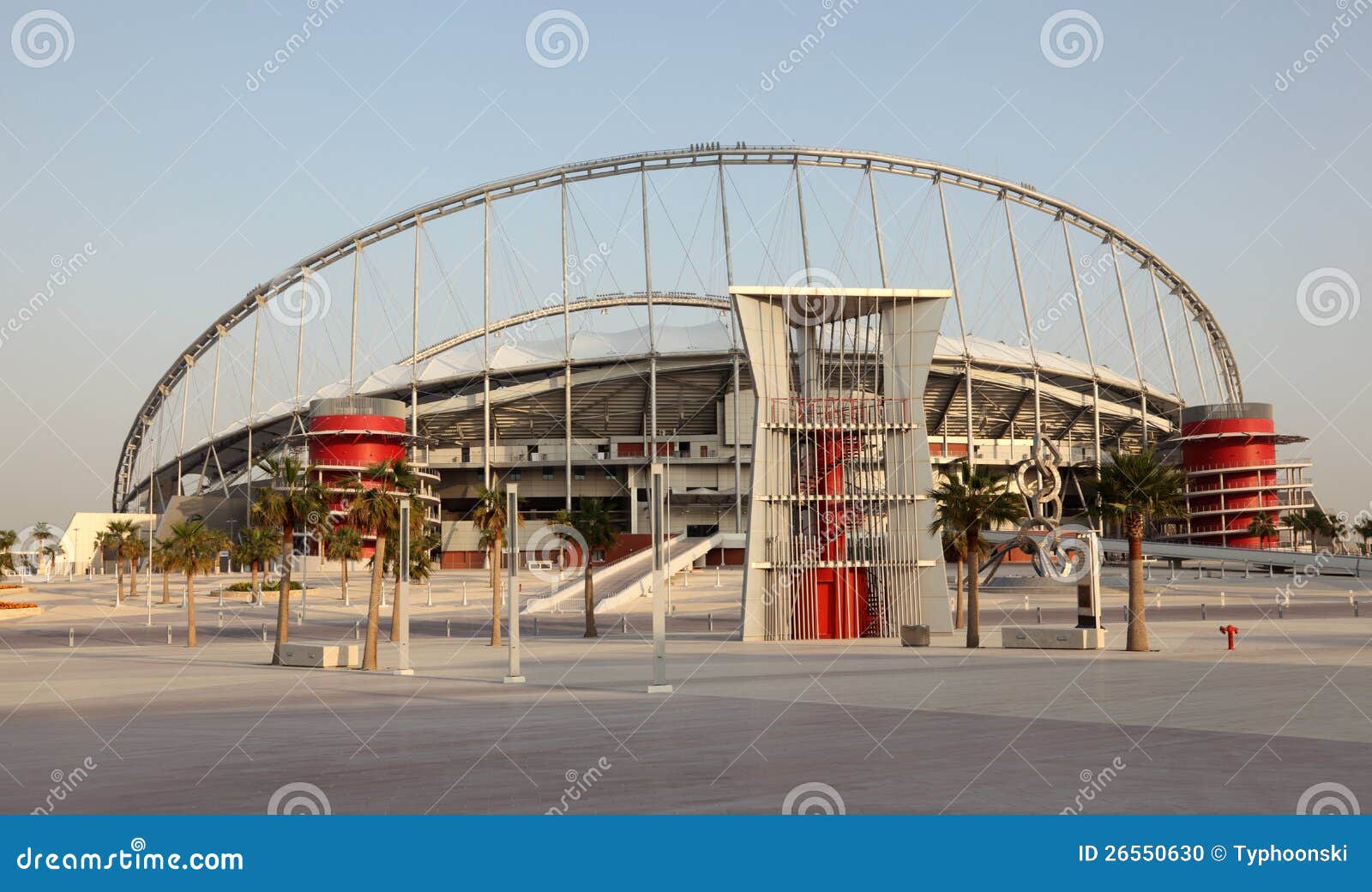 Khalifa Stadium in Doha, Qatar Editorial Image - Image of doha, arabic ...