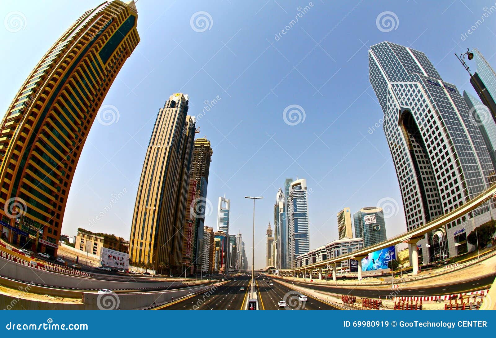Khalifa street .Dubai UAE editorial stock image. Image of burij - 69980919