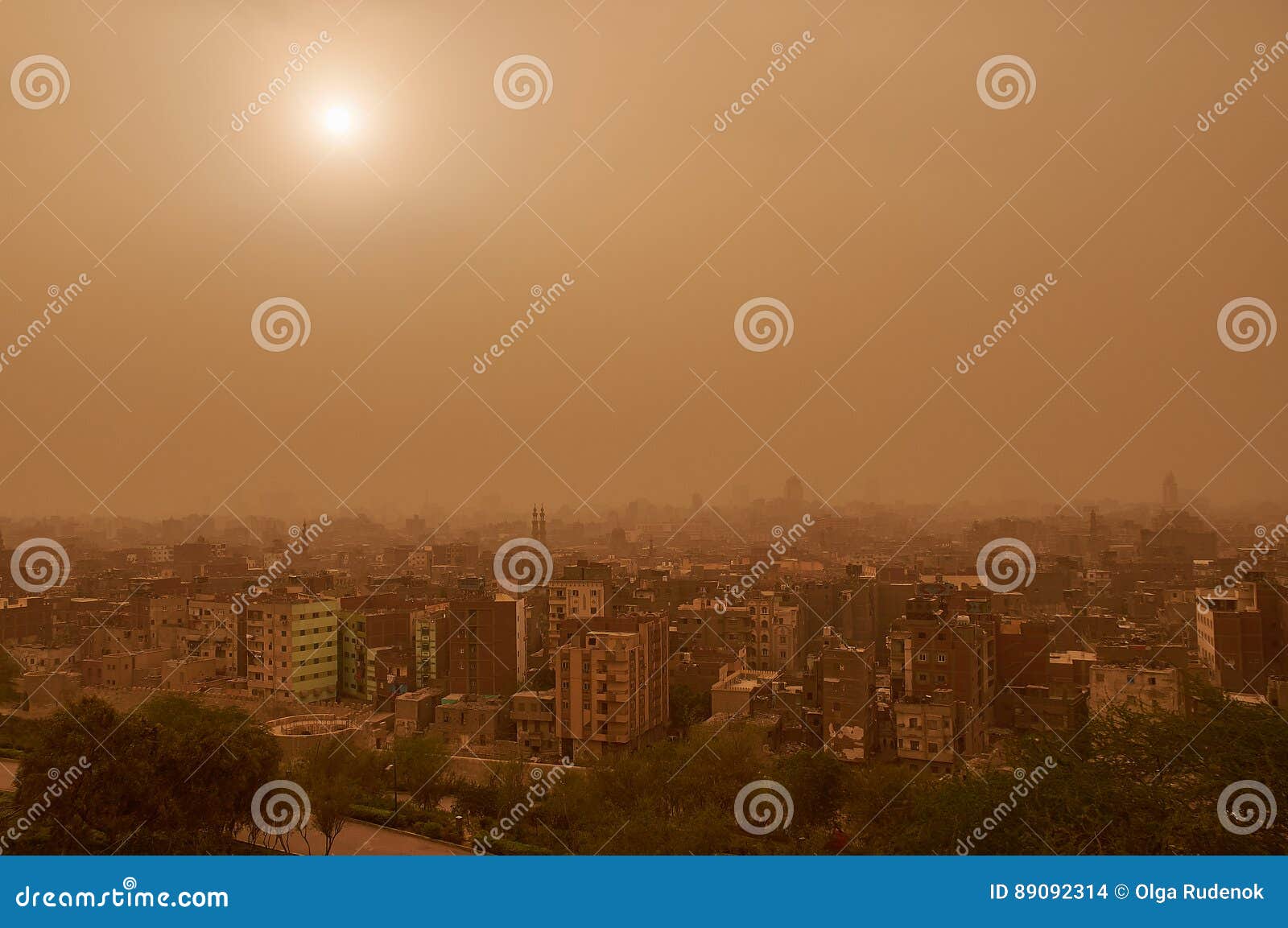 Khamsin in Cairo stock photo. Image of thessun, cairo - 89092314