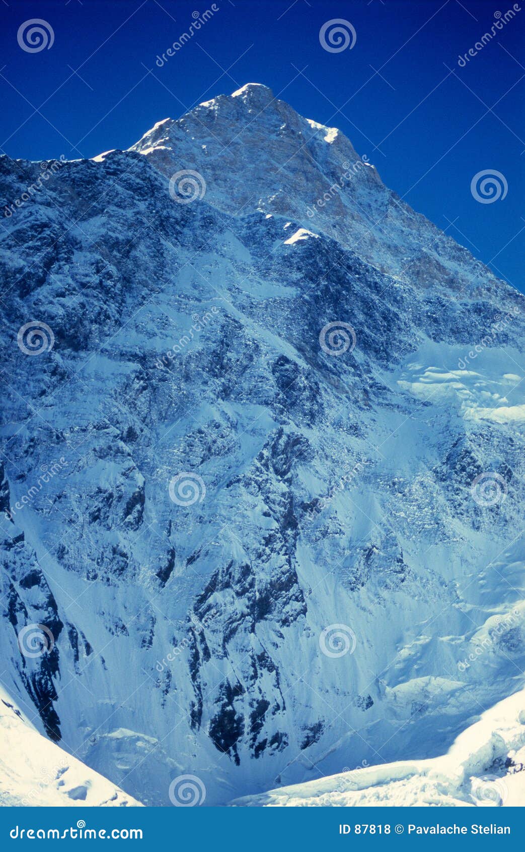Khan Tengri peak (7010m) stock photo. Image of climbing - 87818