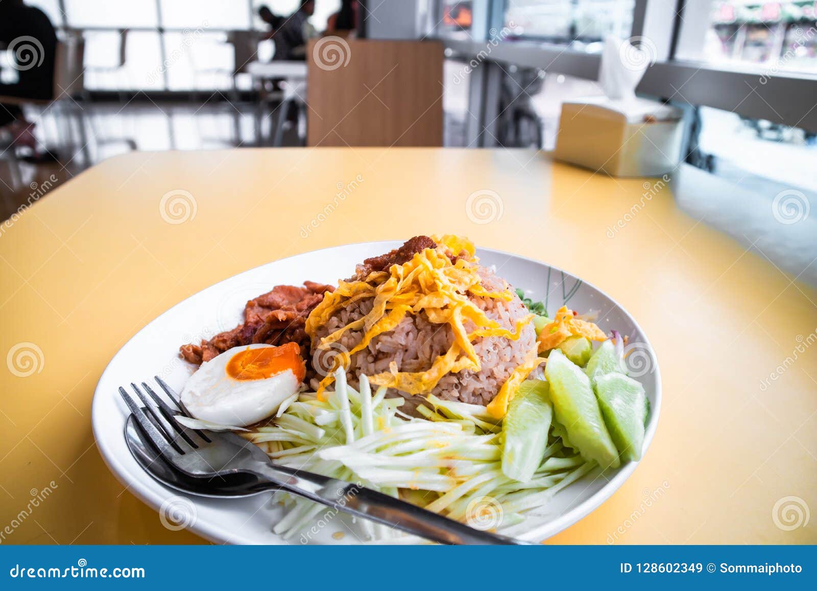 Khao Kluk Kapi, Thai Fried Rice with Fermented Shrimp Paste Stock Image ...
