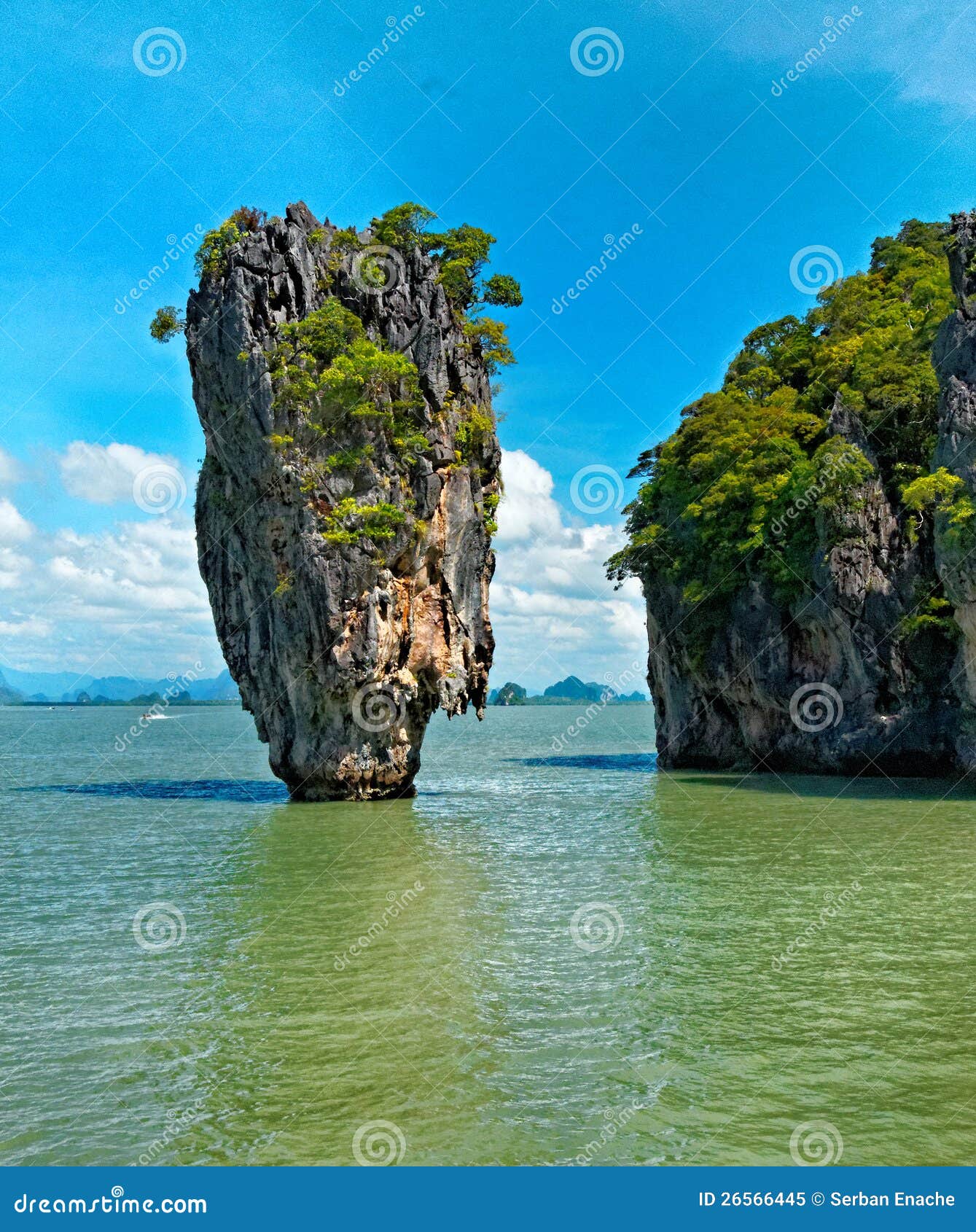 Khao Phing Kan islands stock image. Image of cloudscape - 26566445