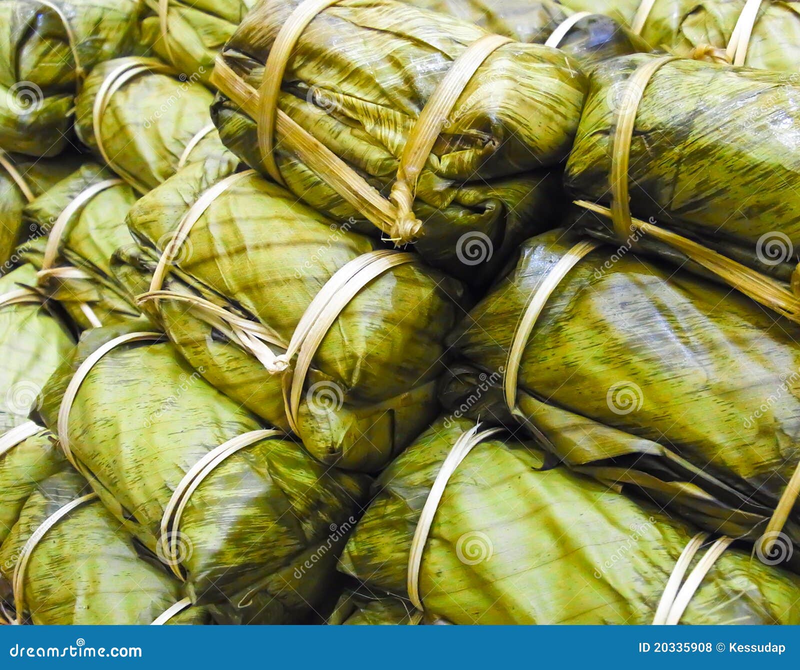 Khao Tom Mad - Thai Dessert Stock Photo - Image of glutinous, cook ...