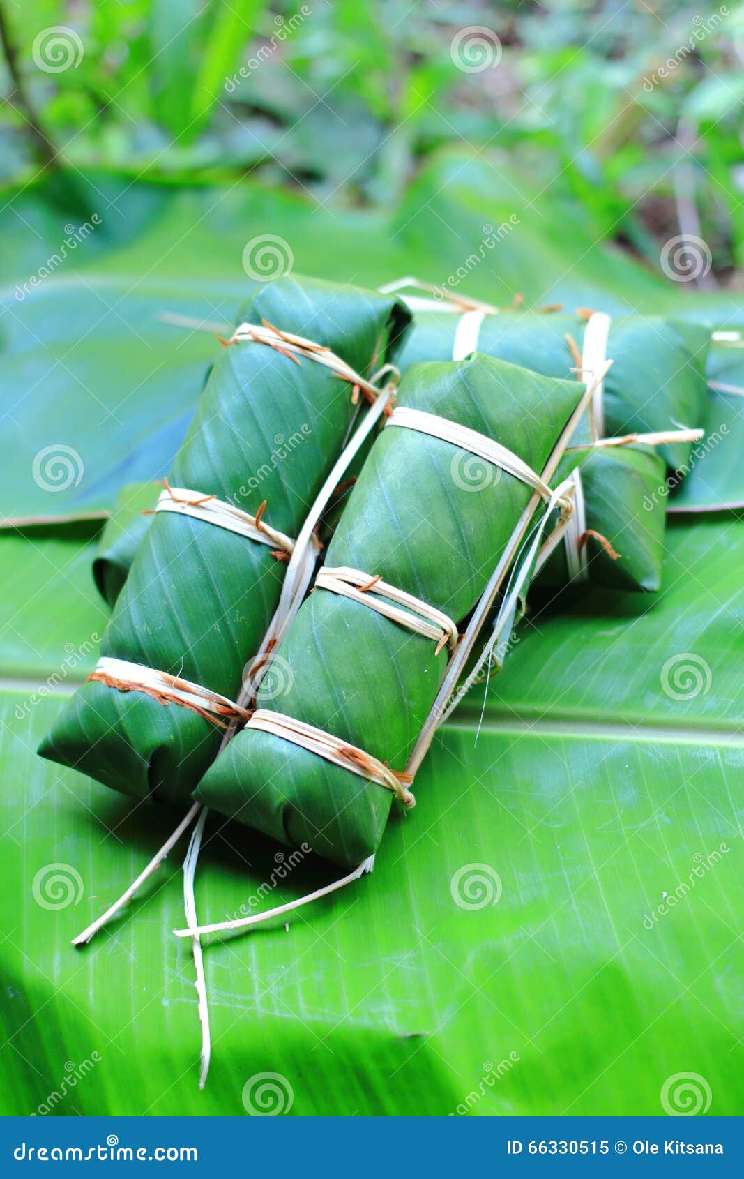 Khao Tom Mat Is A Native Thai Dessert, It Is The Bananas With Sticky ...