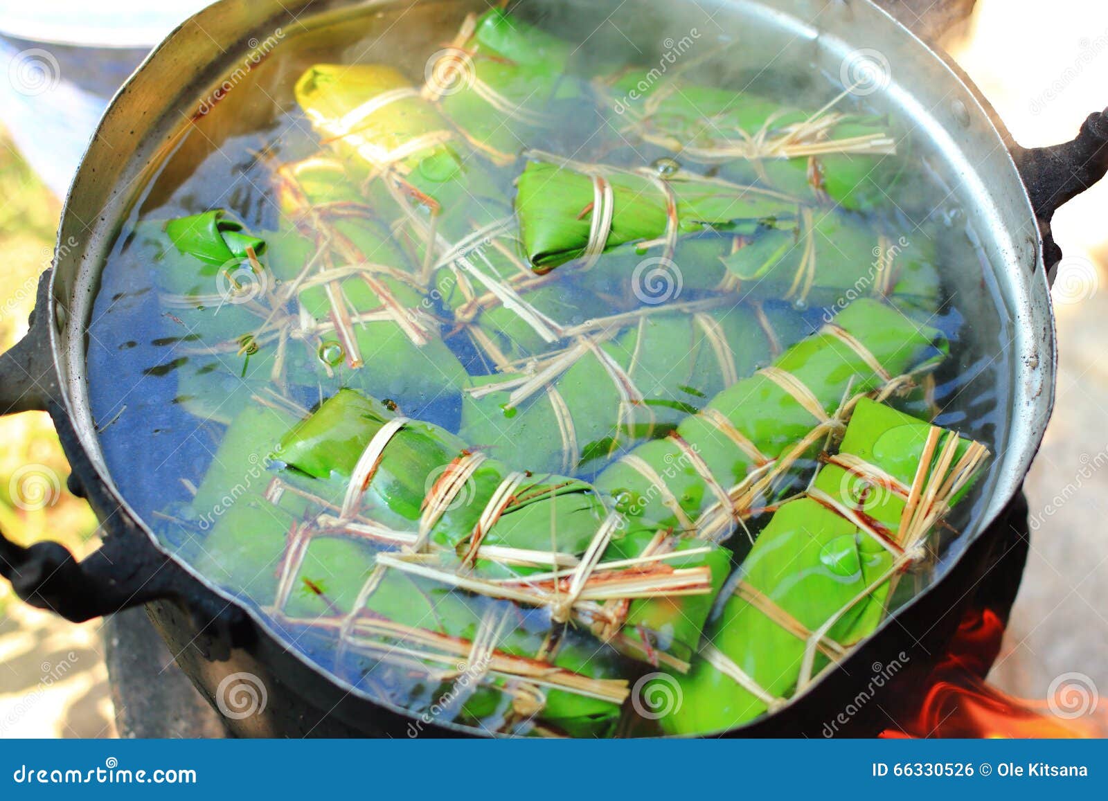 Khao Tom Mat Is A Native Thai Dessert, It Is The Bananas With Sticky ...