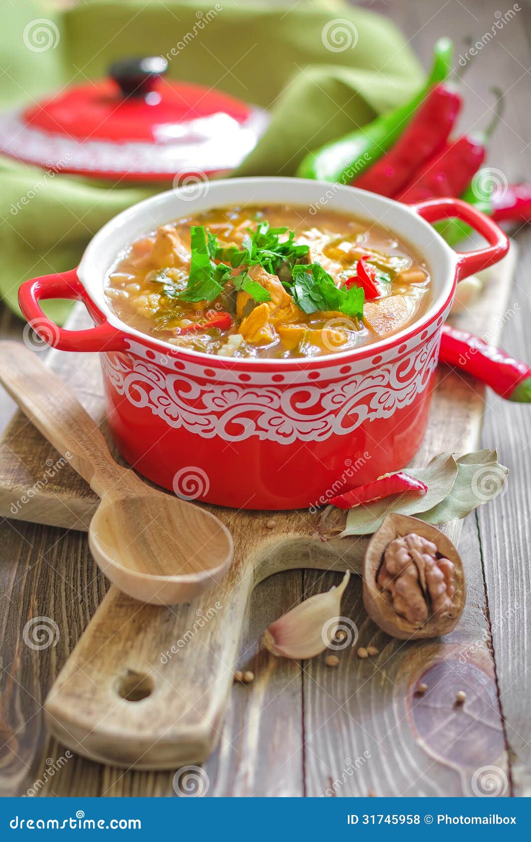 Kharcho stock photo. Image of caucasian, dish, onion - 31745958