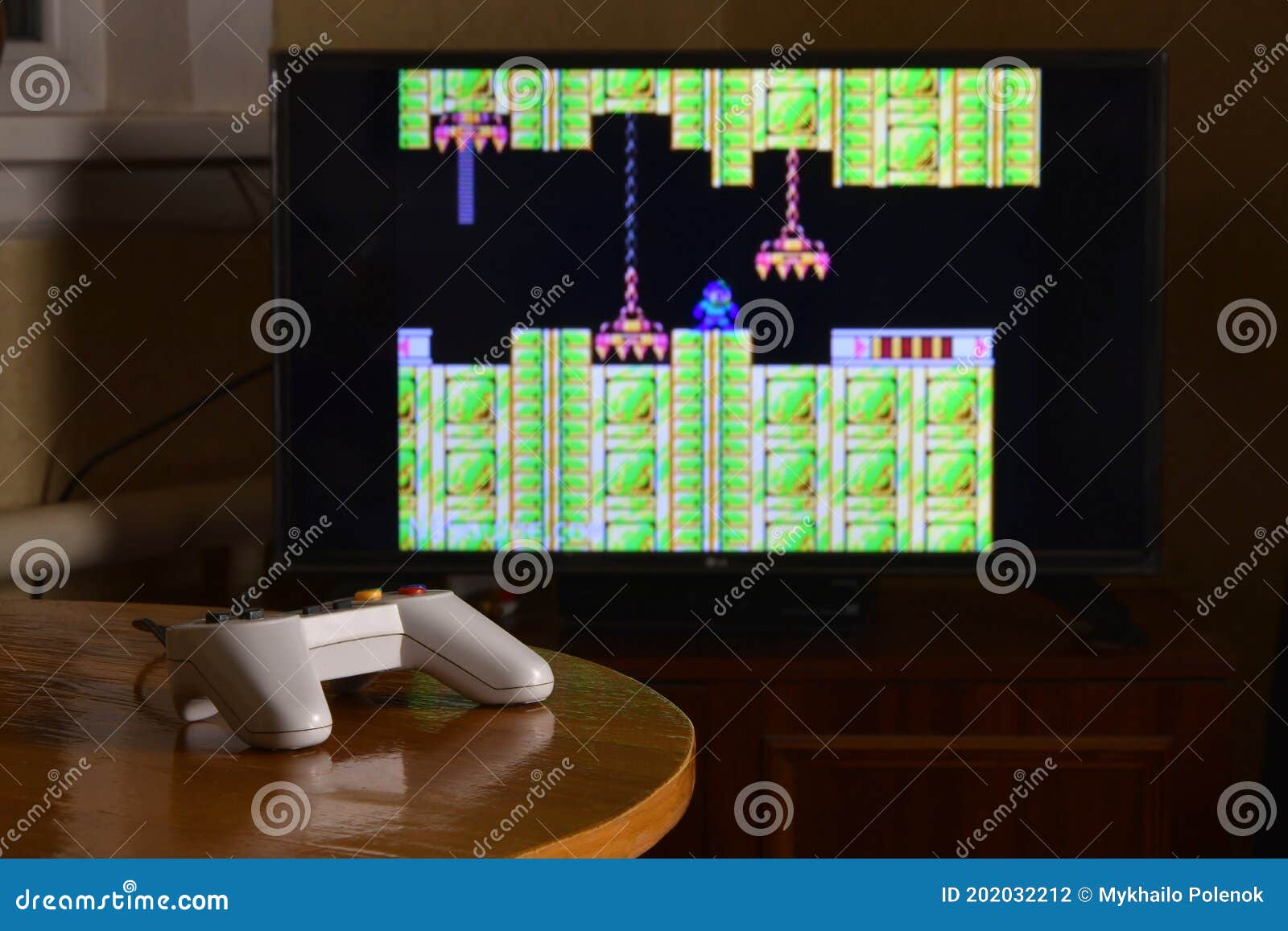 KHARKOV, UKRAINE - NOVEMBER 12, 2020: Dendy Video Game Controller on ...