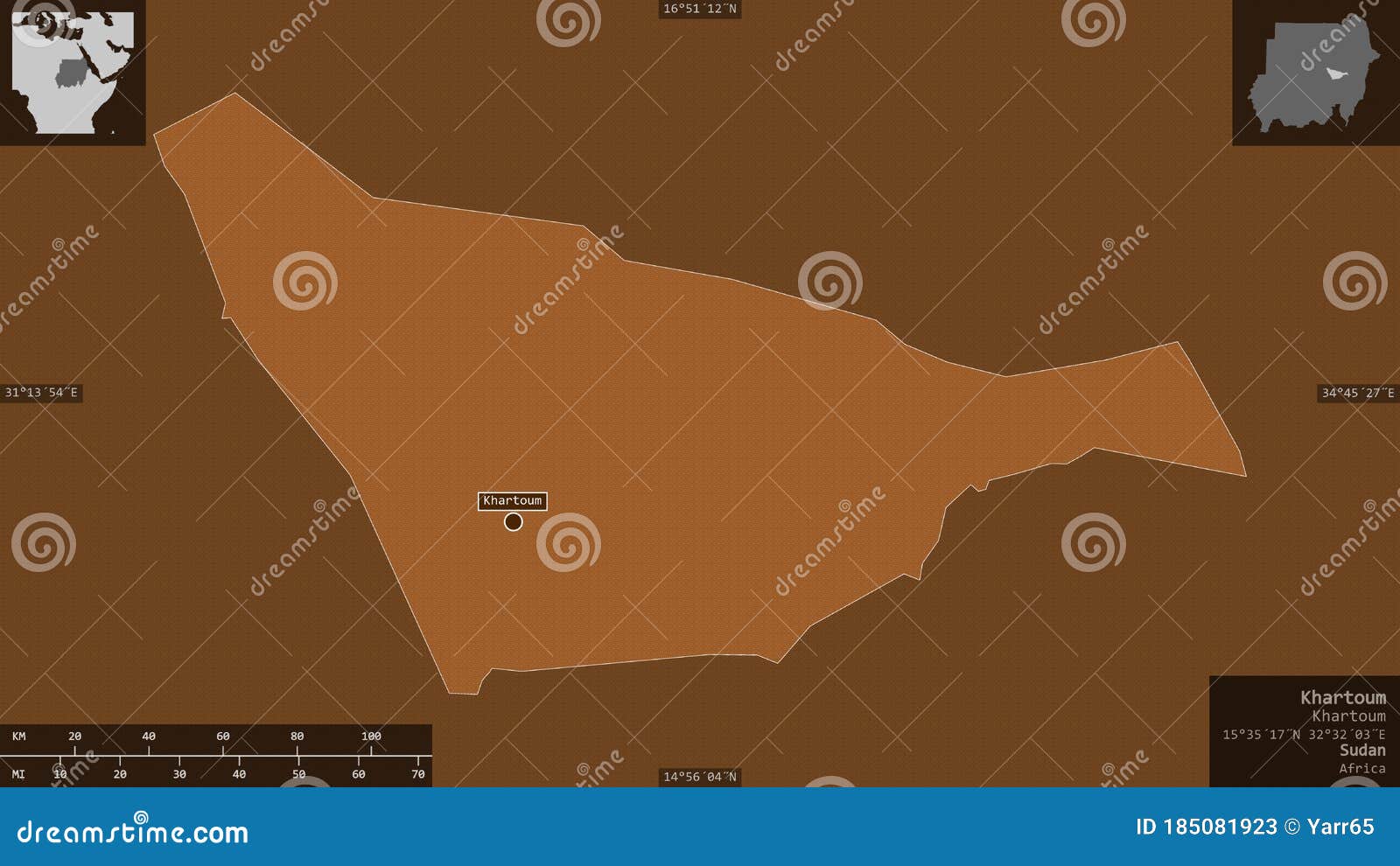 Khartoum, Sudan - Composition. Pattern Stock Illustration ...