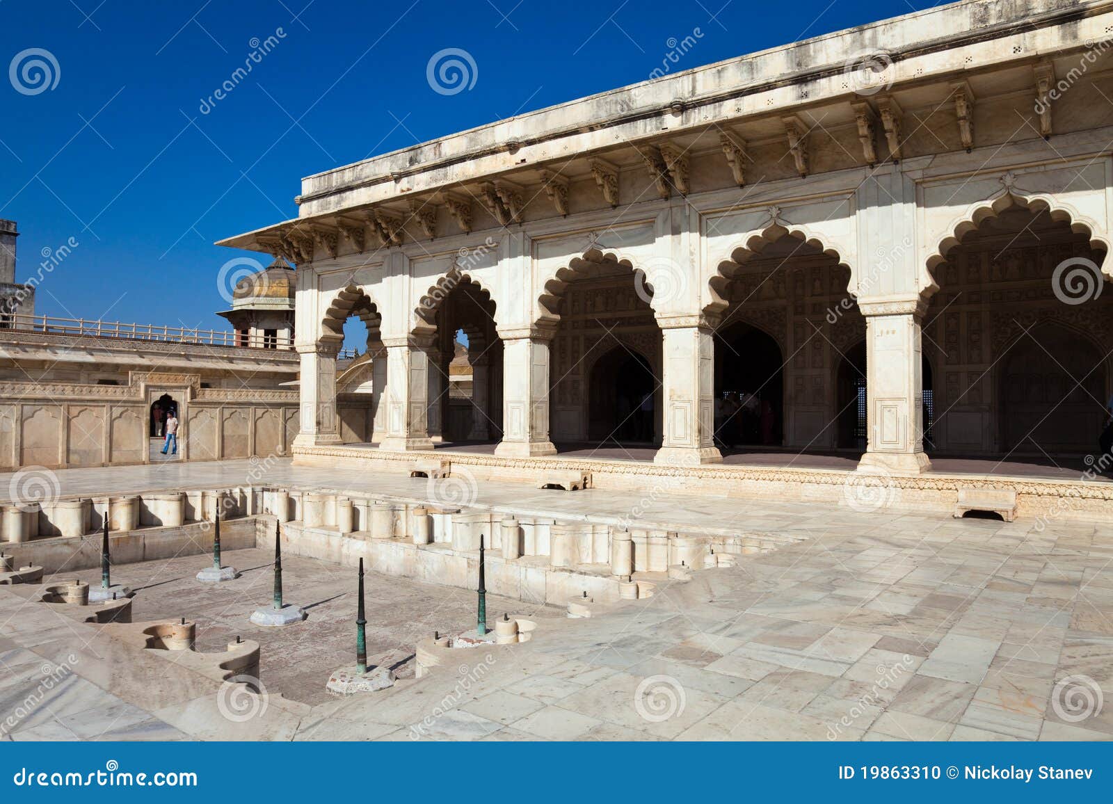 Khas Mahal at Agra Fort stock photo. Image of marble - 19863310