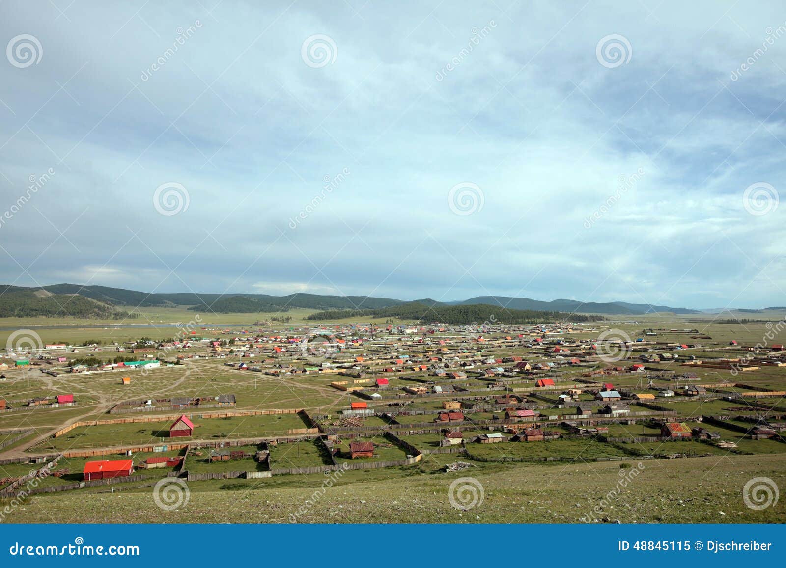 Khatgal, Mongolia stock image. Image of hovskol, mongolia - 48845115