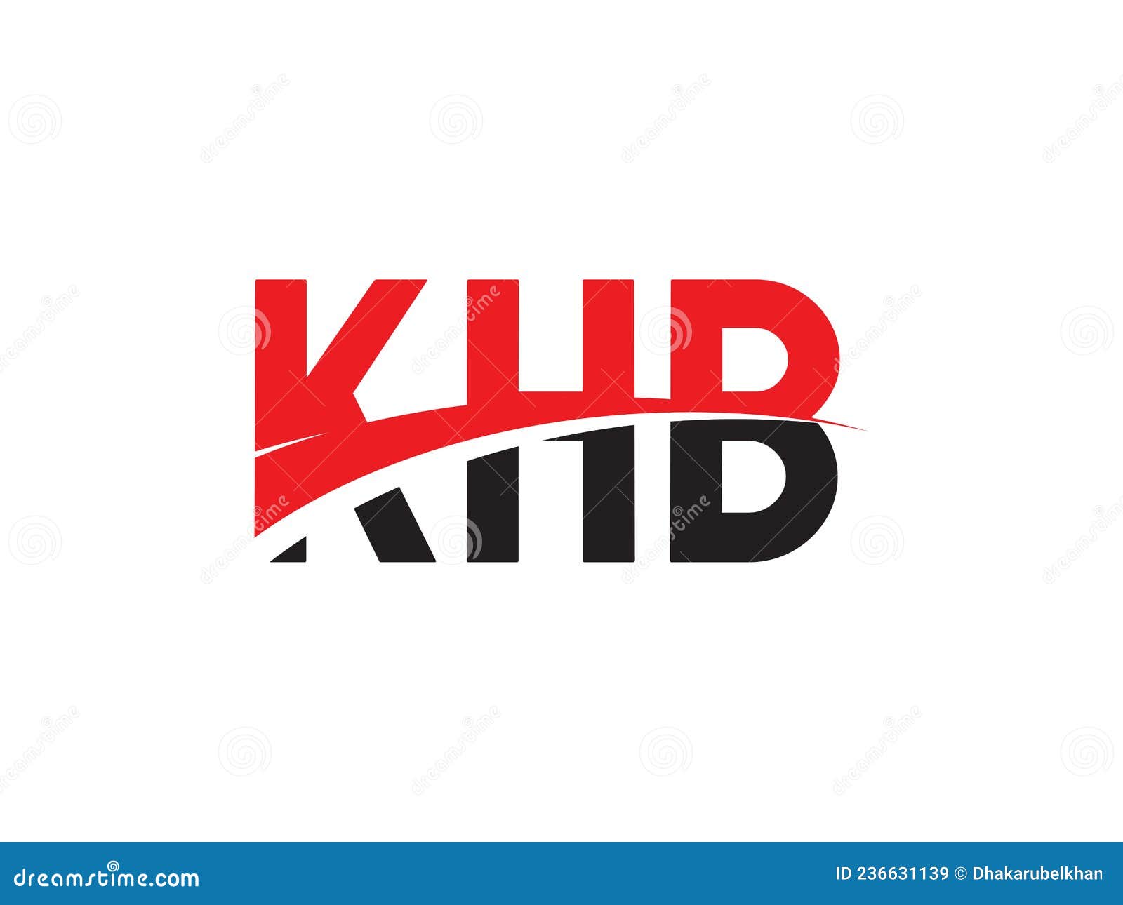 KHB Letter Initial Logo Design Vector Illustration Stock Vector ...