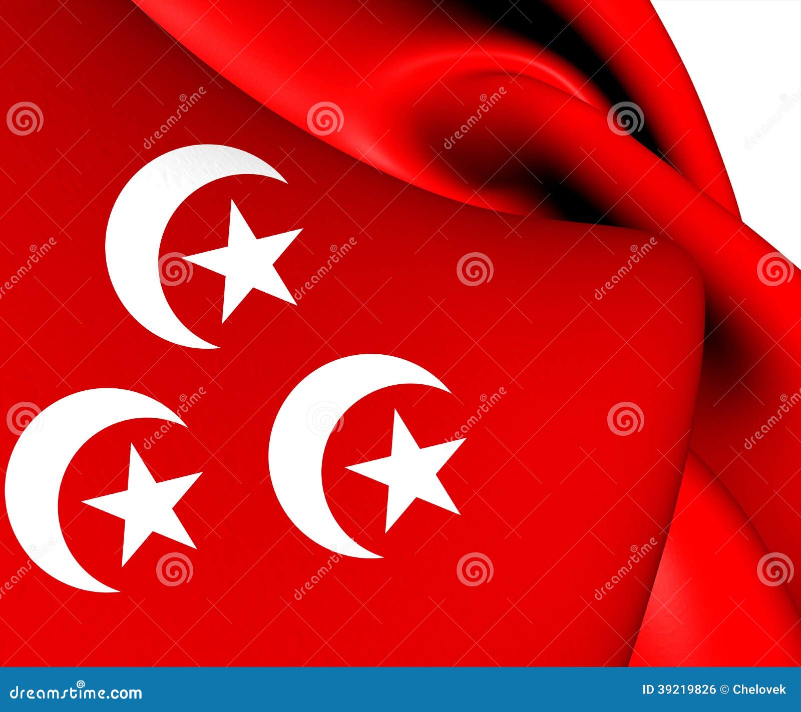 Sultanate Of Egypt Flag Waving Vector Illustration On White Background ...