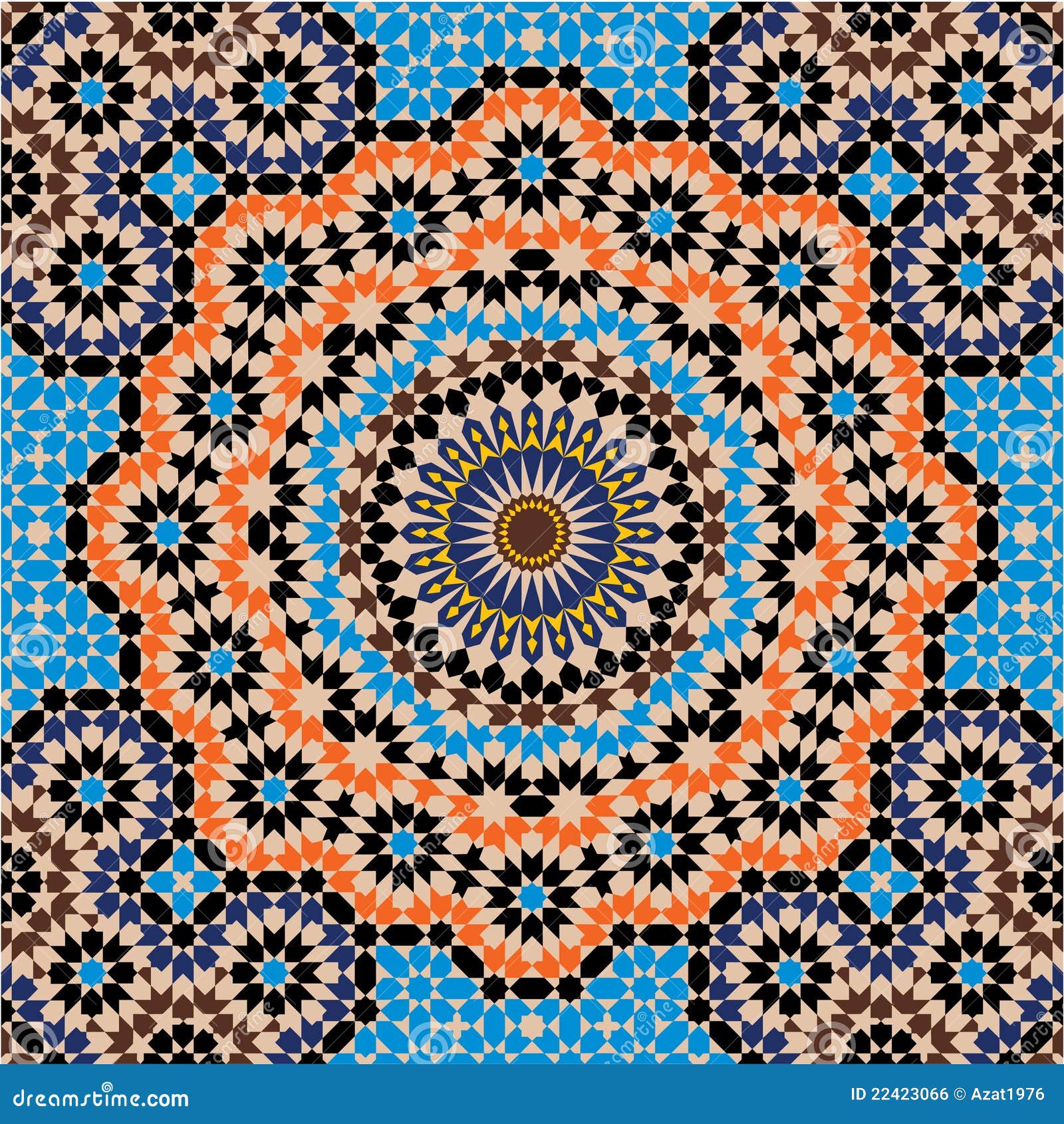 Khemisset Complex Seamless Pattern Stock Illustration - Illustration of ...