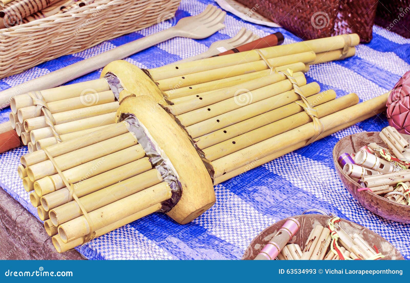 Khene, Thai Musical Instruments Stock Image - Image of instruments ...