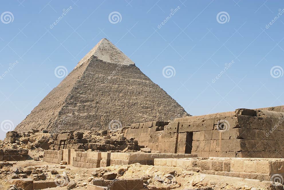 Khephren s Pyramid stock photo. Image of khephren, tomb - 134986