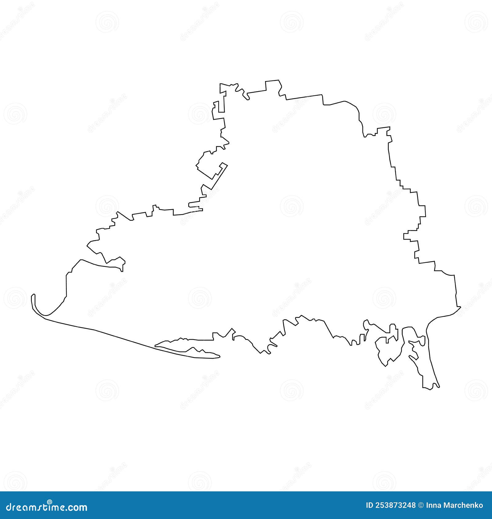 Kherson City (Ukraine) Map Vector Illustration Stock Vector ...