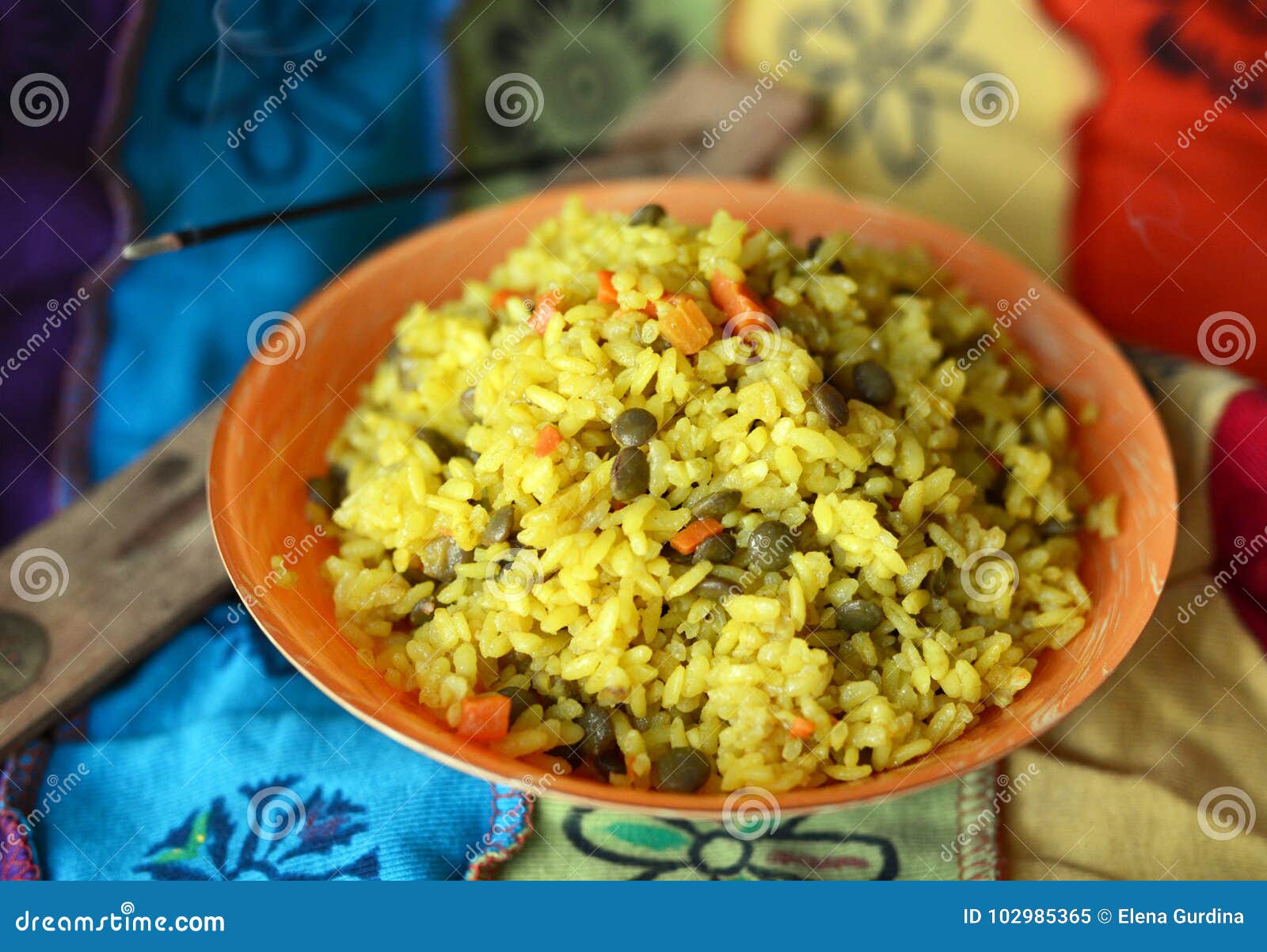 Khichdi Khicri Traditional Indian Dish Stock Image - Image of asian ...