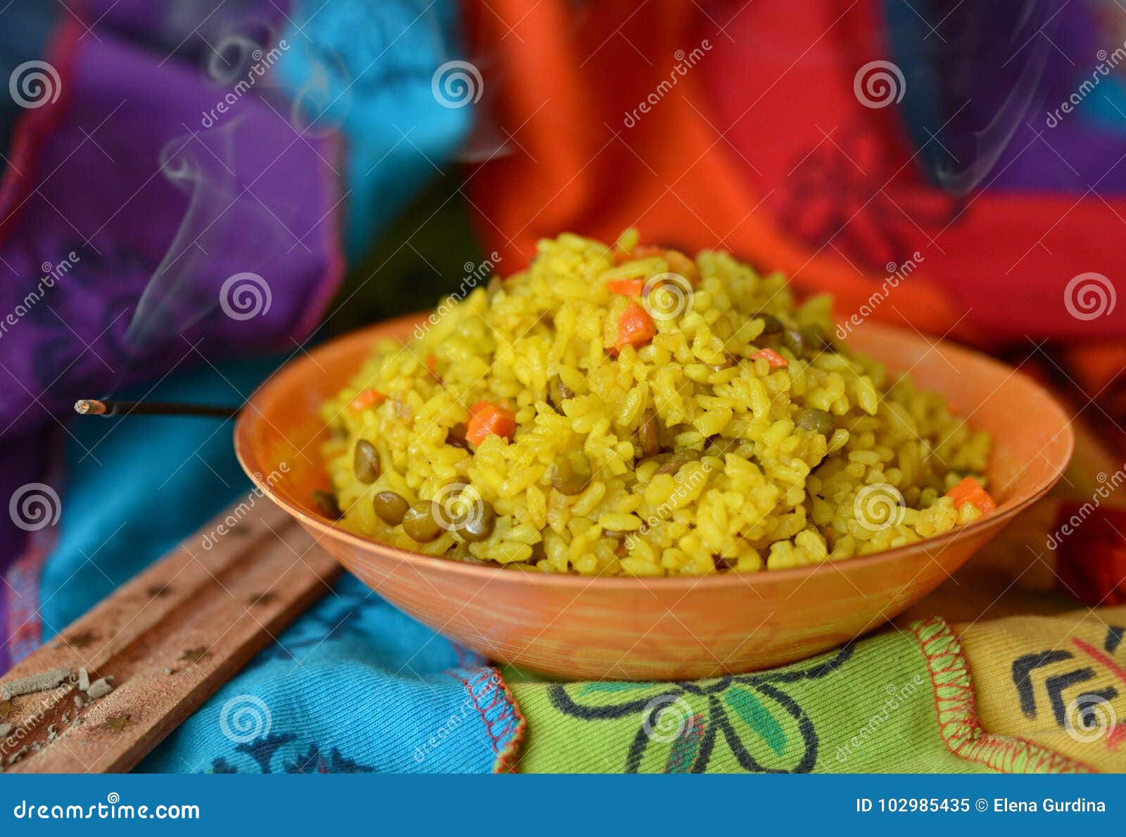 Khichdi Khicri Traditional Indian Dish Stock Image - Image of moong ...