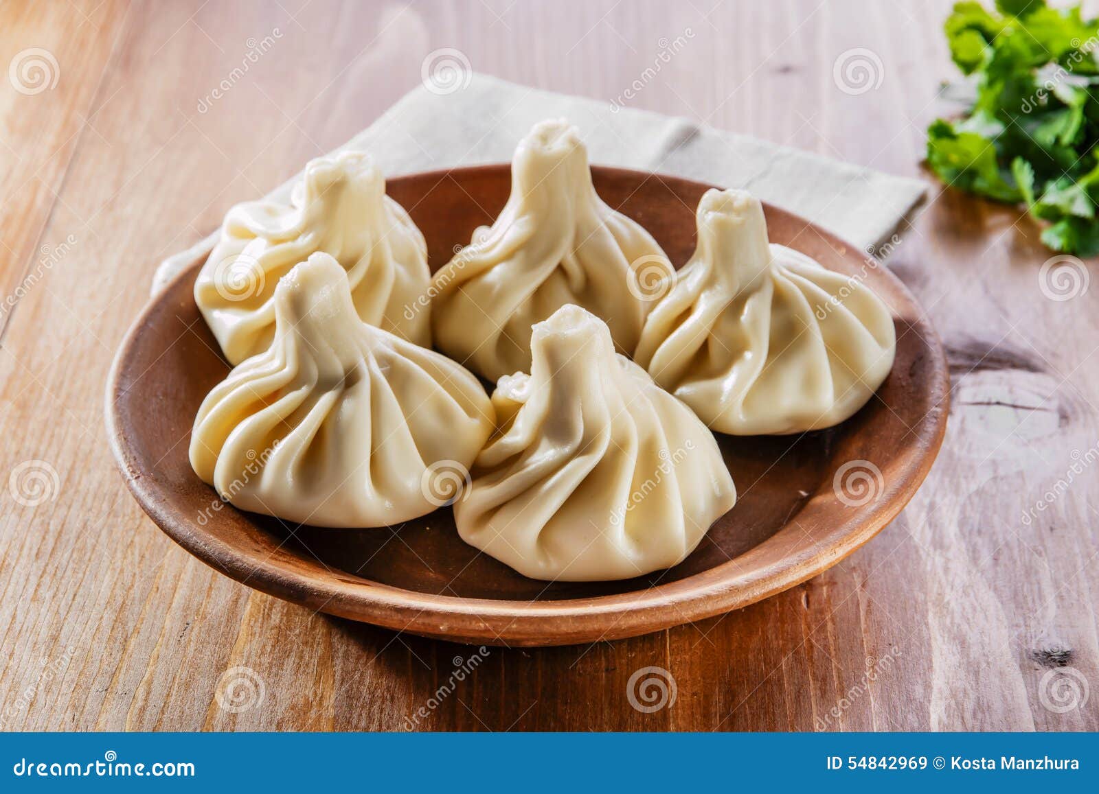 Khinkali stock image. Image of meal, stuffed, traditional - 54842969
