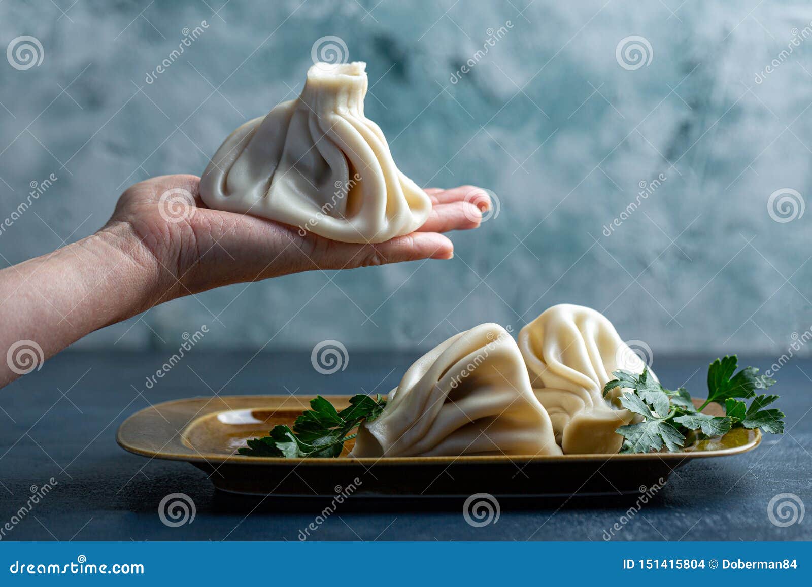 Khinkali, Georgian Dumplings, Traditional Georgian Cuisine. Khinkali on ... Khinkali, Georgian Dumplings, Traditional Georgian Cuisine. Khinkali on ...