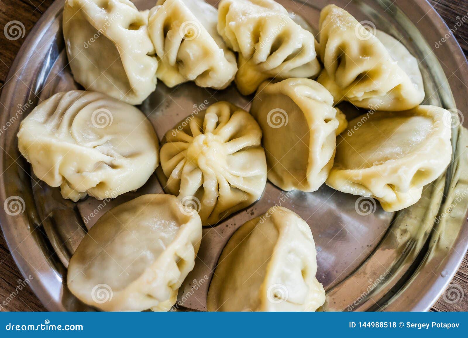 Khinkali. National Delicious Dish of Georgian Cuisine Stock Photo ... Khinkali. National Delicious Dish of Georgian Cuisine Stock Photo ...